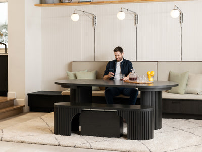 Shop Extendable Round Table Set with Round Bench | TT GCC